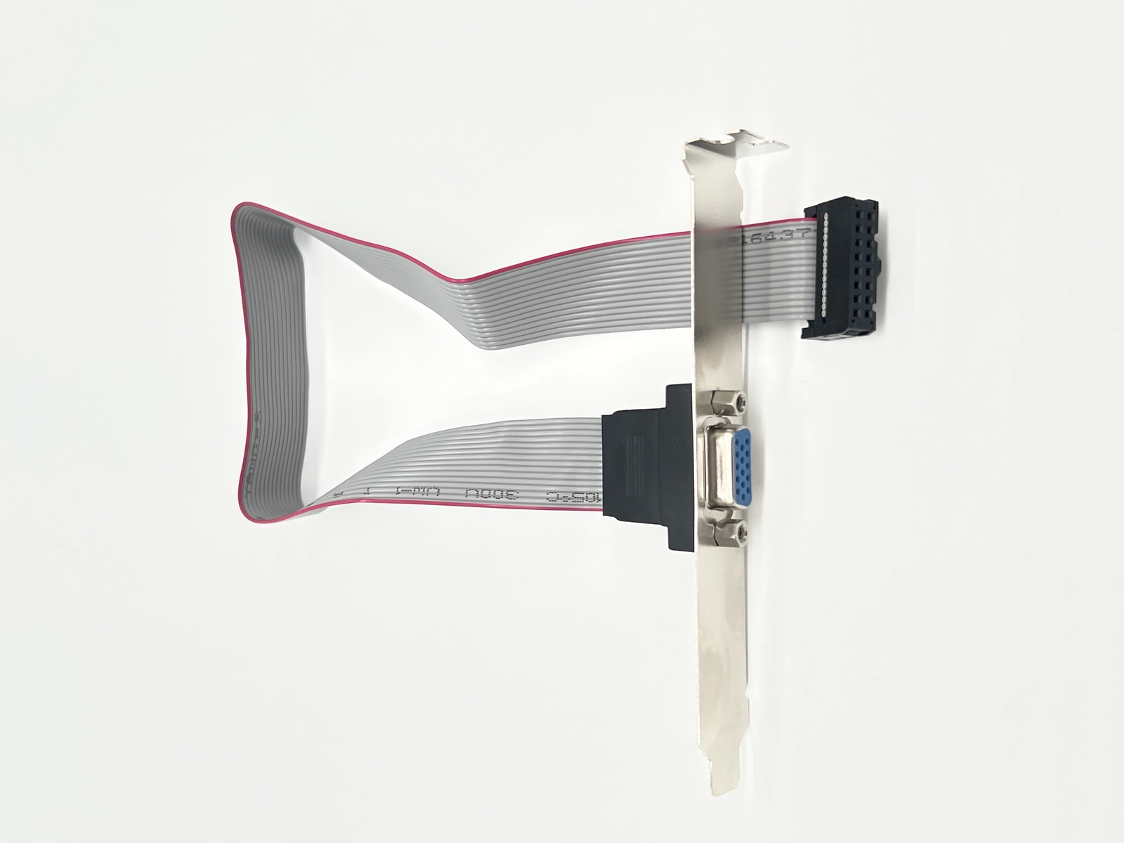 VGA Port HD15F Adapter to IDC16 12 Inch with Bracket Ribbon Cable ...