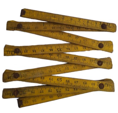 ANTIGUO METRO DE MADERA PARA CARPINTERÍA O COSTURERA - MUY BONITO PARA ...