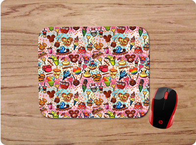 DISNEY CHARACTER SHAPED SNACKS DESIGN2 CUSTOM COMPUTER MOUSE PAD MAT ...