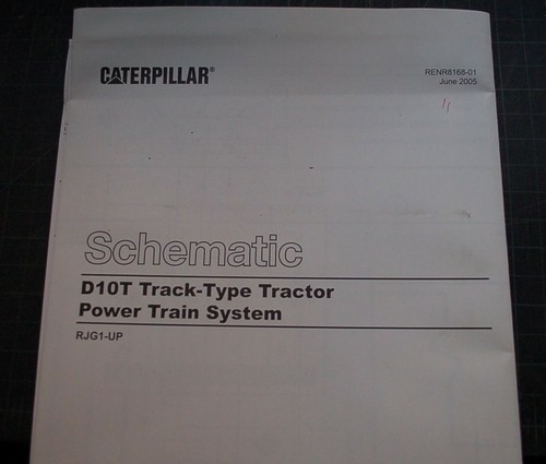 CATERPILLAR D10T Tractor Dozer Power Train Schematic Service Manual ...