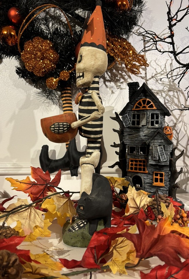 Bethany Lowe Greg Guedel Halloween CANDY CREEP SKELETON RETIRED 2015 ...