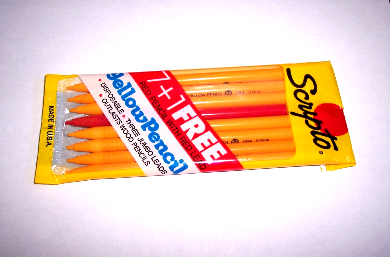 Vintage Scripto Mechanical Pencils - 7 with Black Leads and 1 with Red ...