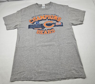 Chicago Bears 2006 NFC Champions NFL Football T- Shirt Size Large Gray ...