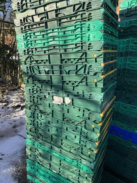 DEEP Plastic Bail Bale Arm Tray, Crate, 60x40x25cm Storage, Removals ...