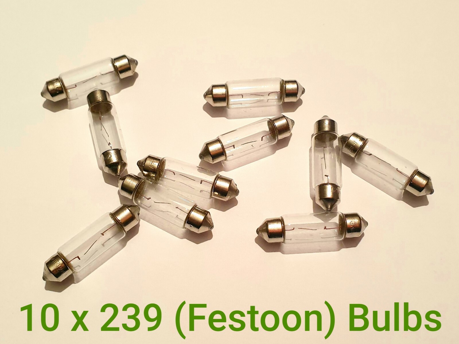 10 X 239 Festoon 12v 5w Car Auto Bulb Bulbs 38mm Interior Light Number ...