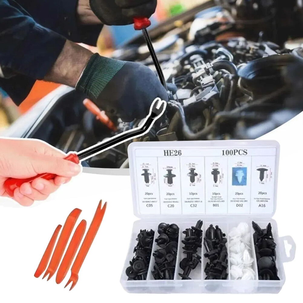 Remover Tool For Car Rivet Retainer Clip Set Plastic Portable Door ...