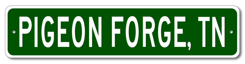 Pigeon Forge, Tennessee Metal Wall Decor City Limit Sign - Aluminum | eBay