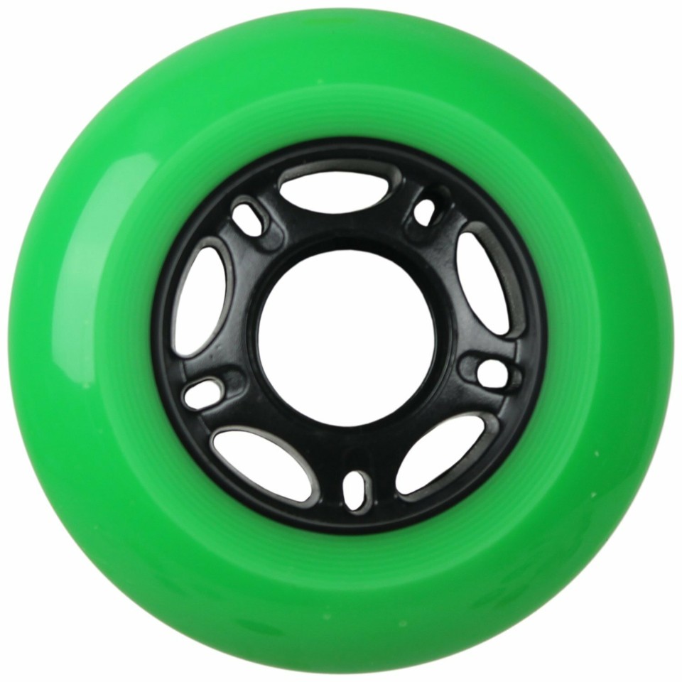 Inline Skate Wheels 80mm 89A Outdoor Green Rollerblade Hockey 8 Pack | eBay