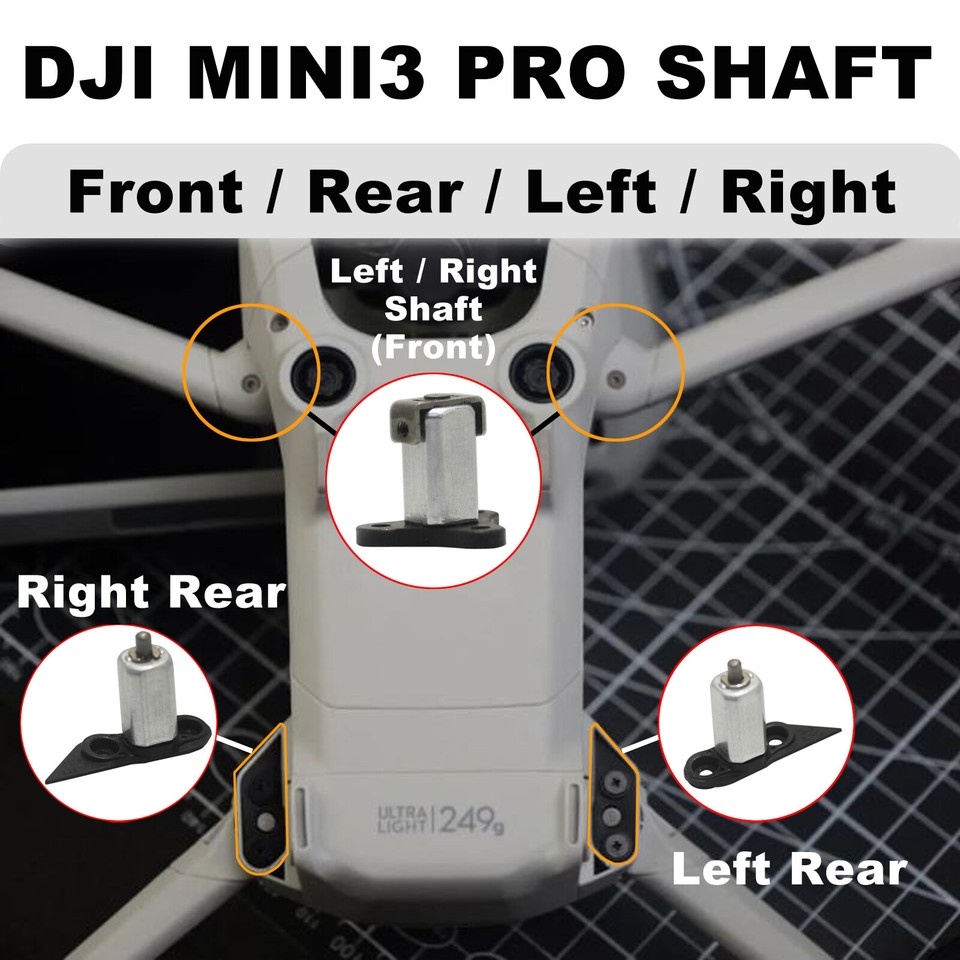 OEM Arm Shaft Axis - Left Right Front Rear Repair Parts For DJI Mini 3 Pro Drone | eBay