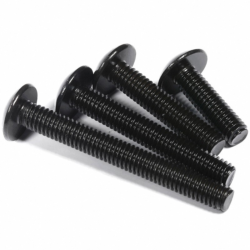 Black 316 Stainless Steel Phillips Recessed Truss Head Machine Screws ...