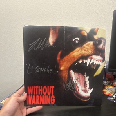 Without Warning Poster Autographed - Signed By 21 Savage Offset Metro ...