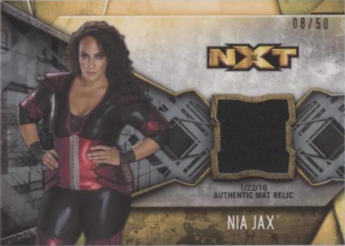2017 Topps WWE Women's Division - Mat Relics Nia Jax #MR-NJ Silver /50 ...