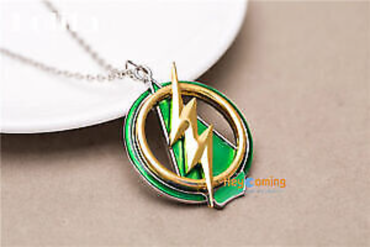 Cosplay Dc Comics The Flash Green Arrow Crossover Pendant Necklace Prop ...