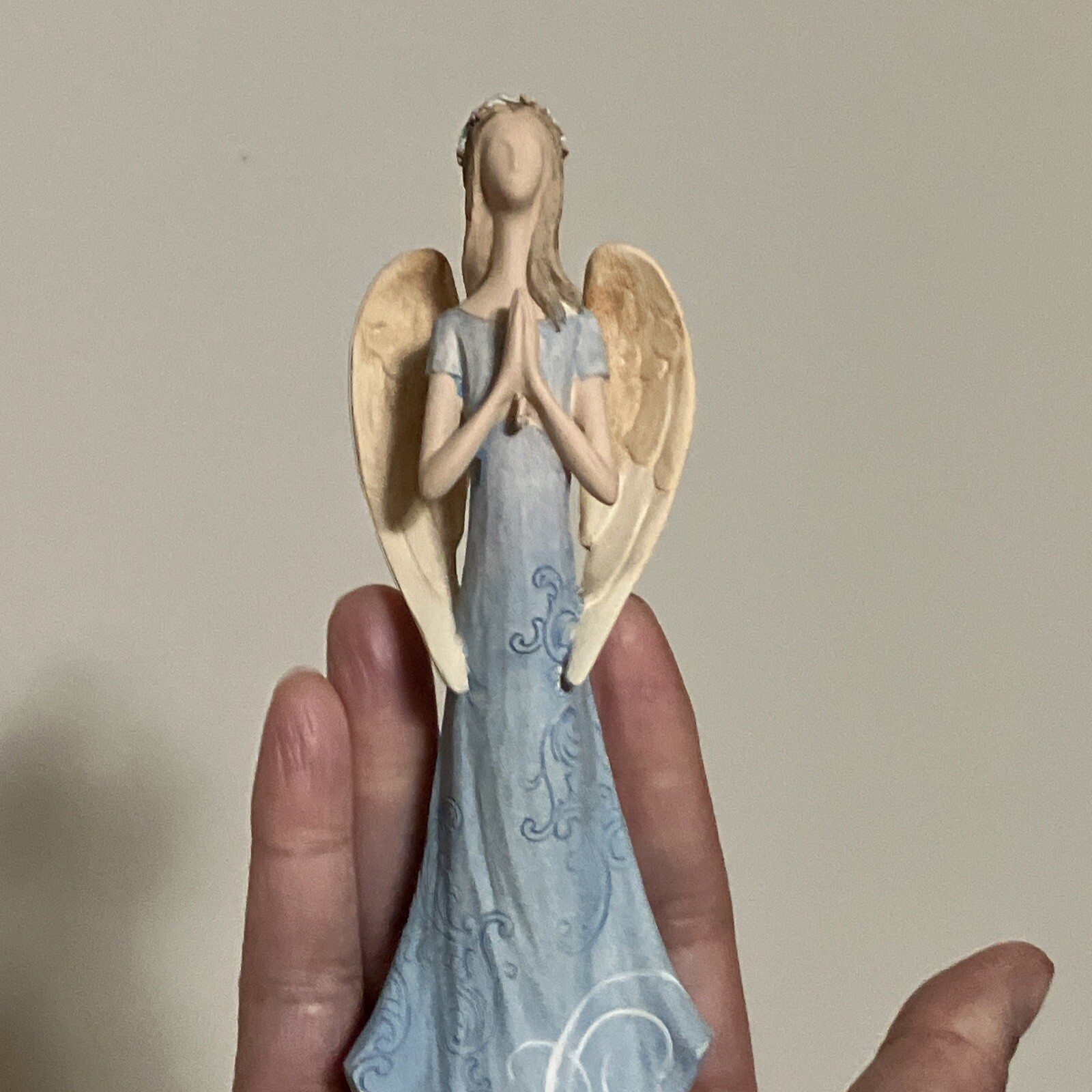 Edens Angels HOPE Christmas Tree Ornament Giftcraft Angel Figure Porcelain Cute! | eBay