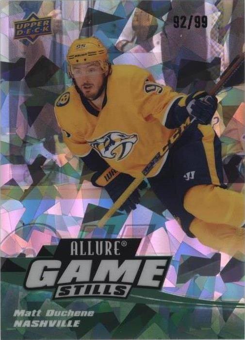 2022-23 Upper Deck Allure - Game Stills Matt Duchene #GS-2 Green /99 ...