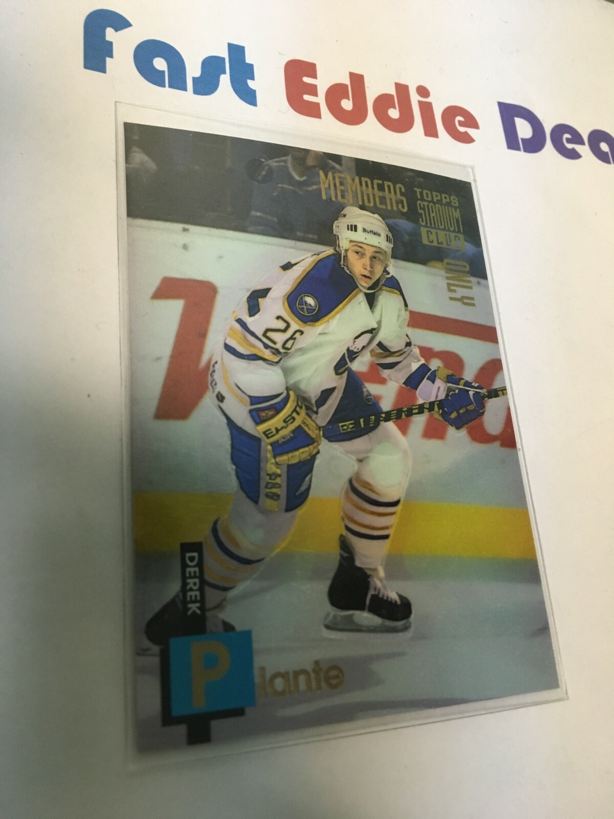 TOPPS STADIUM CLUB HOCKEY 1994 DEREK PLANTE MEMBERS ONLY ROOKIE ...