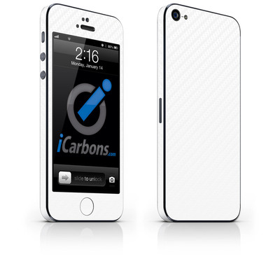 iPhone 5 Skin - White Carbon Fibre skin by iCarbons | eBay UK
