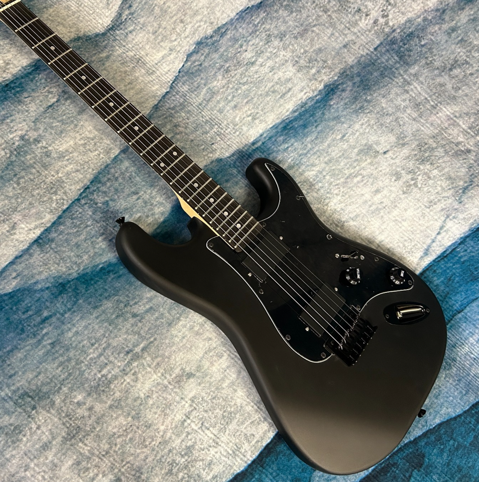 ST Electric Guitar Matte Black Color Rosewood Fretboard Mahogany Body ...