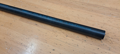 PPSU Radel R5500 Round Rod, 1.00" Diameter x 24in long, Black, Plastic ...