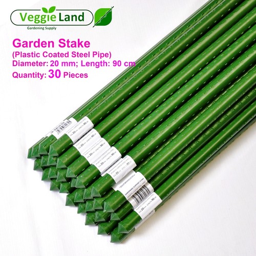30 pcs 20mm X 90cm Garden Stakes ( Plastic Coated Steel Pipes ) | eBay ...