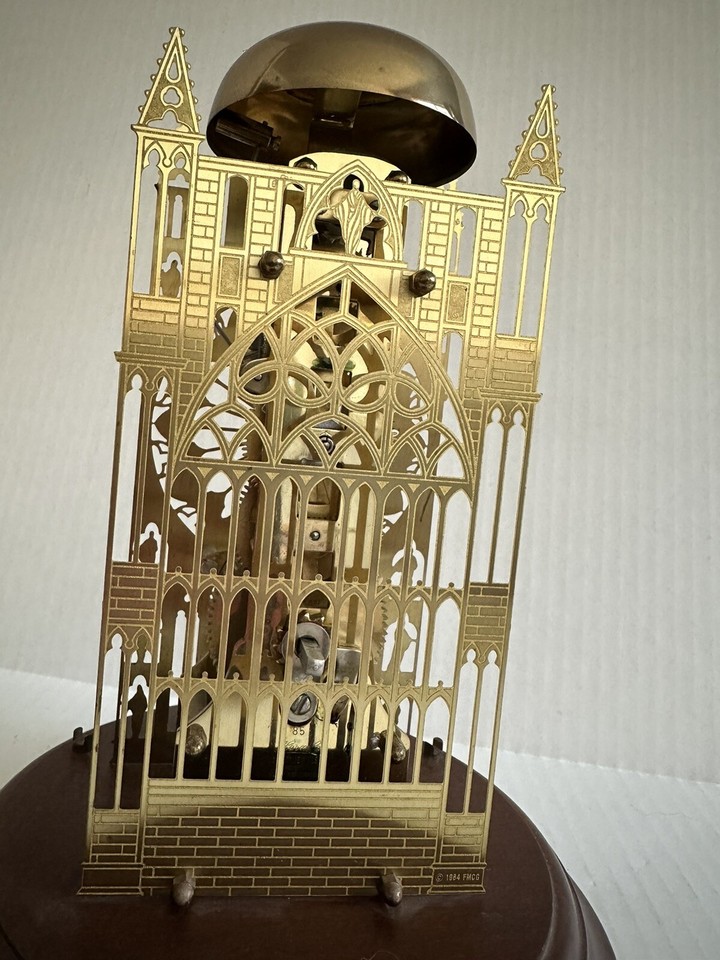 Antique York Minster Cathedral Clock w Dome Built by Daniel S ...