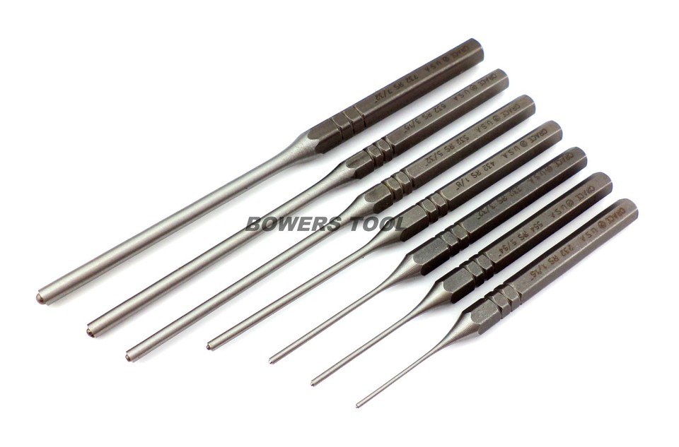 Grace Gunsmith Roll Spring Pin Punch Set 7pc Gun Care Machinist Made in ...