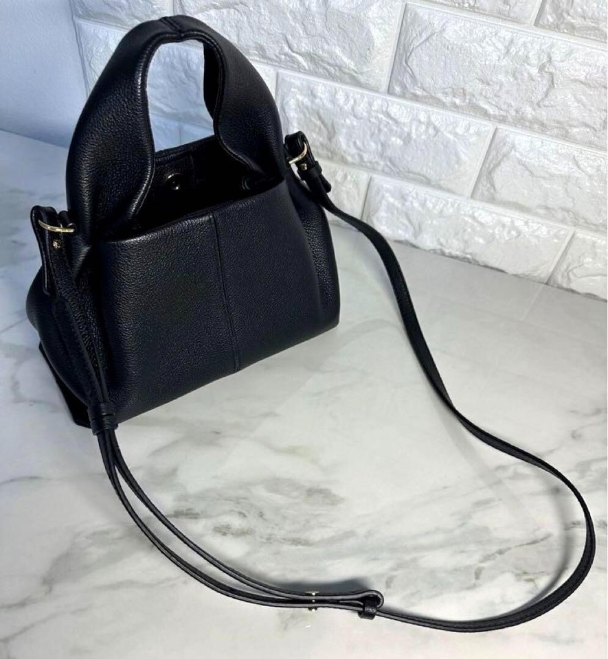 POLENE Numero Neuf Mini Shoulder bag Crossbody Leather Women Black ...