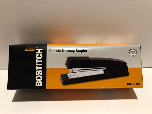 Stanley Bostitch Classic Desktop Stapler Black Model B440 | eBay