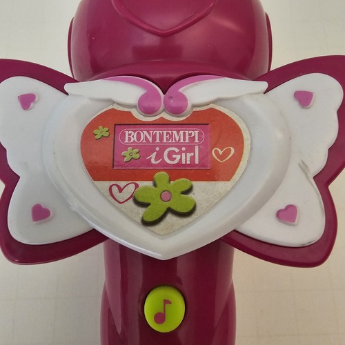 Bontempi 412071 iGirl Microphone Pink Karaoke / Tested and Works / RARE ...