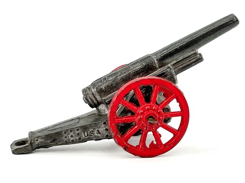 Barclay Manoil Lead Toy Military Cannon Metal Spoke Wheels Dime Store ...