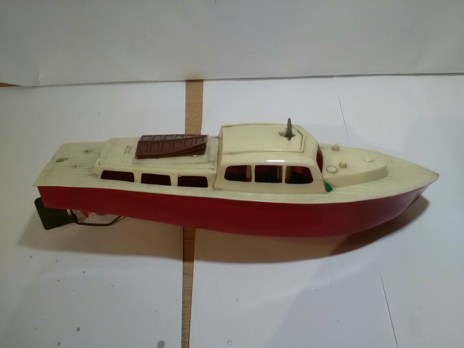 Vintage Rare Plastic Motor Boat Made By Penguin Larger Scale With Key ...