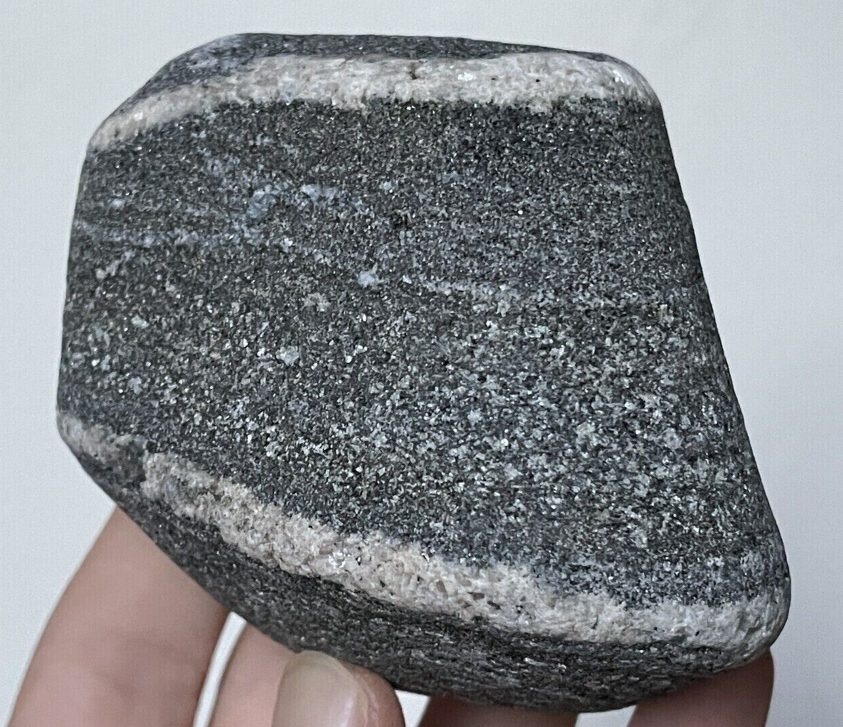 9 OZ STRIPED STONE WISHING ROCK 2 STRIPE BANDED LINED OCEAN 9 OZ STRIPED STONE WISHING ROCK 2 STRIPE BANDED LINED OCEAN