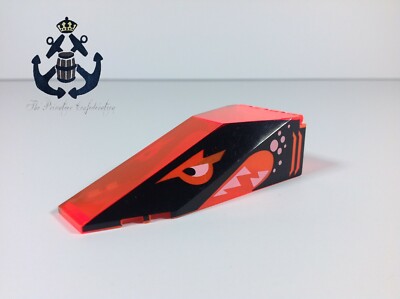 LEGO 1990s Trans-Neon Orange Windscreen 10 x 4 x 2 1/3 Canopy Aquashark ...