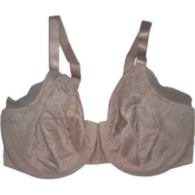 Paramour Women's Full Coverage Lace Detail Underwire Bra Adjustable 38G ...