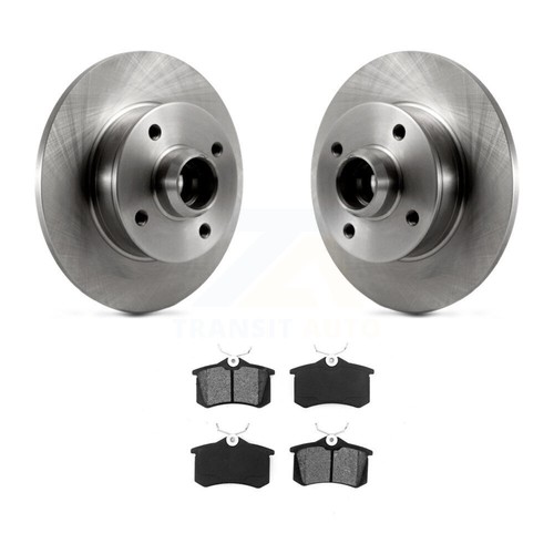 Disc Brake Rotor Hub Assembly & Semi-Metallic Pad Rear Kit For ...