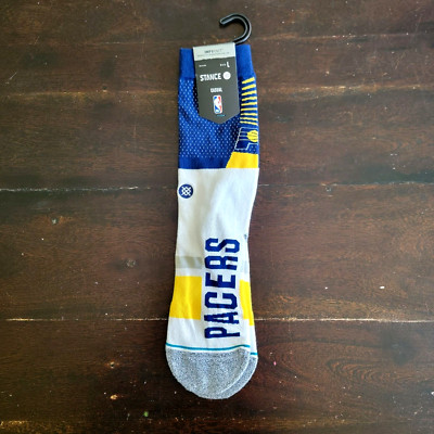 NEW STANCE INDIANA PACERS SHORTCUT 2 CASUAL SOCKS LARGE haliburton ...