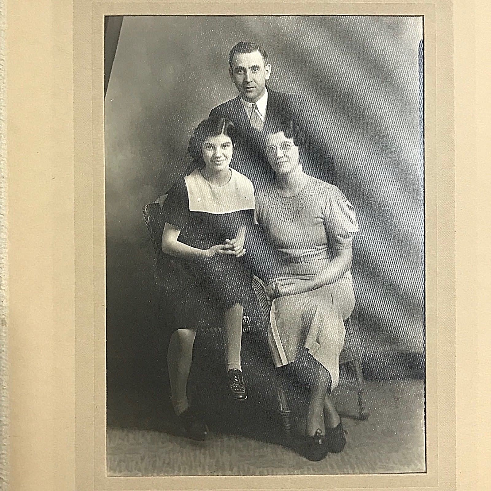 Vintage Sepia Family Photo Portrait Mom Dad Daughter McCracken Studio ...