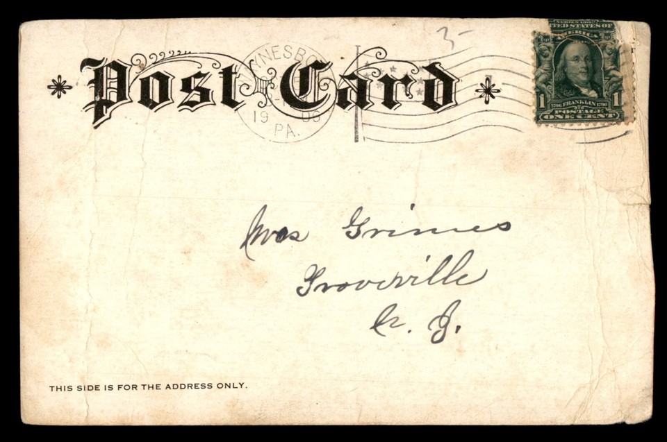 Mayfairstamps US 1900 Waynesboro to Groveville NJ West Main St Postcard ...