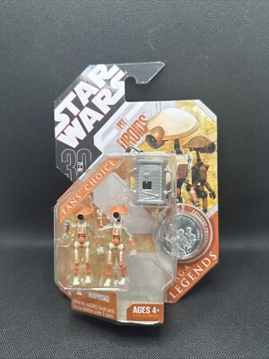 2007 Star Wars Saga Legends Action Figure - Pit Droids (Orange Variant ...