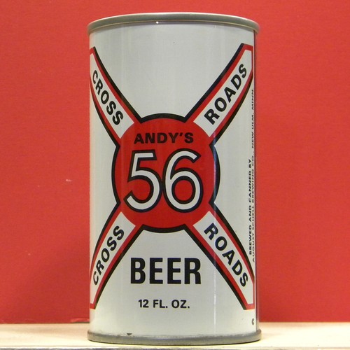 Andy's 56 Crossroads Beer Red Black & White S/S Can Schell's Minnesota ...