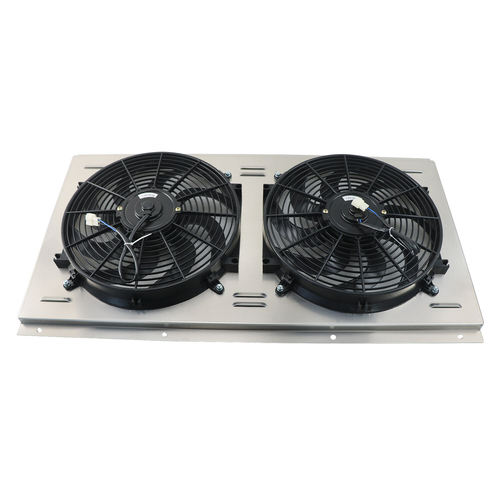 ELECTRIC SHROUD 2X14" FANS FITS 1988-1999 CHEVY GMC C/K 1500 2500 3500 ...