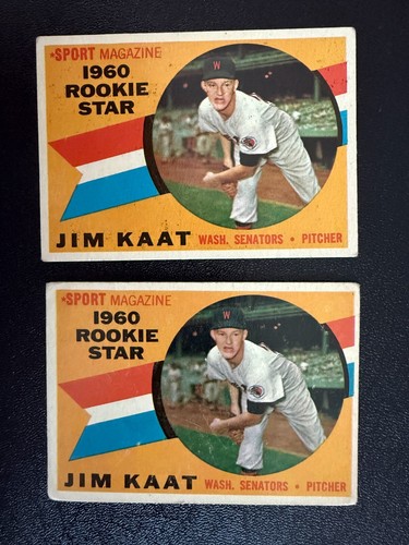 1960 Topps: Jim Kaat, SENATORS #136 - HOF Rookie, TWO | eBay