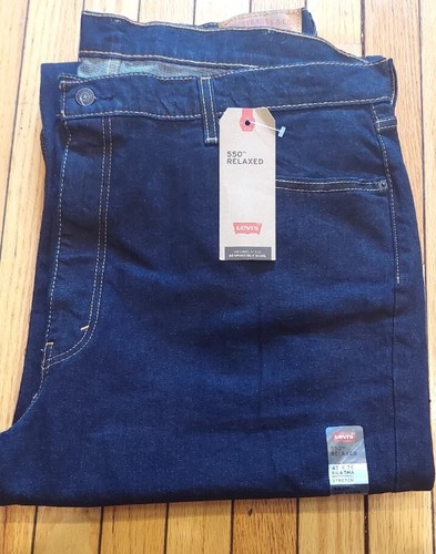 Levi's Men's 550 Jeans 42x36 Rinse Big & Tall Relaxed Fit NWT READ ...