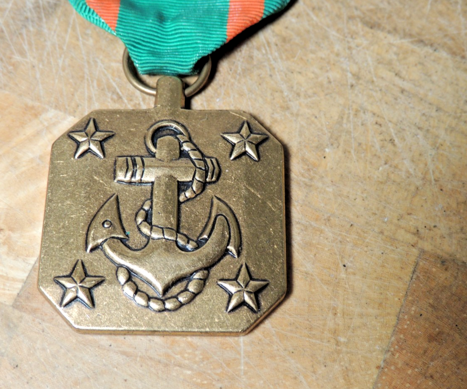 US Navy And Marine Corps Achievement Medal Full Size Anchor NAM Vintage ...