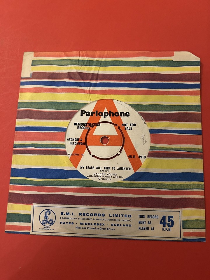 DARREN YOUNG - My Tears Turn To laughter, R4919 John Lennon Demo ...