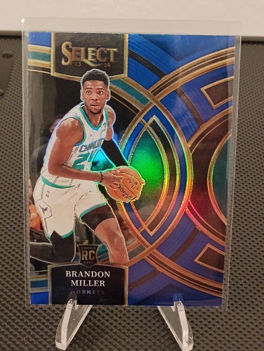 2023-24 Select #130 BRANDON MILLER RC Premier Lvl BLUE PRIZM HORNETS ...