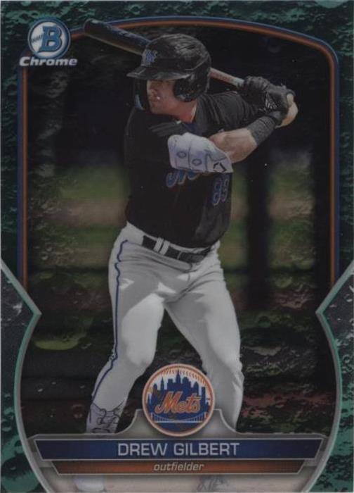 2023 Bowman Draft - Chrome Drew Gilbert #BDC-41 Aqua Lunar Crater ...