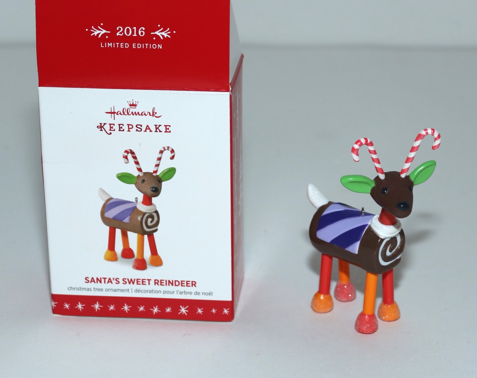 SANTA'S SWEET REINDEER Hallmark Christmas Keepsake Ornament 2016 NEW ...