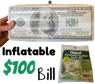 INFLATE - INFLATION! Giant $100 Hundred Dollar Inflatable Money Bill ...