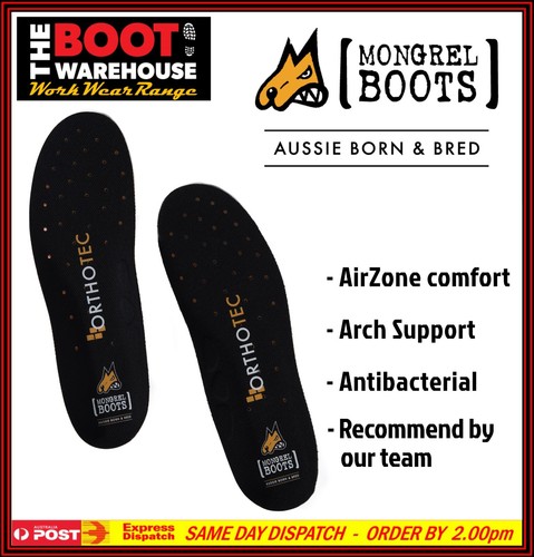 Mongrel Footbed 4 Work Boots. Insoles. Innersoles. Original Replacement ...